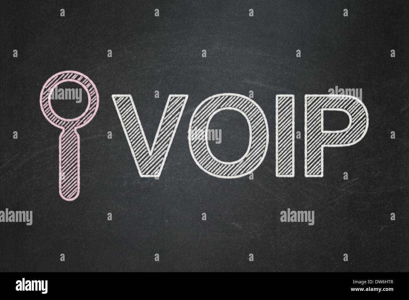 Web design concept: Search and VOIP on chalkboard background Stock Photo - Alamy