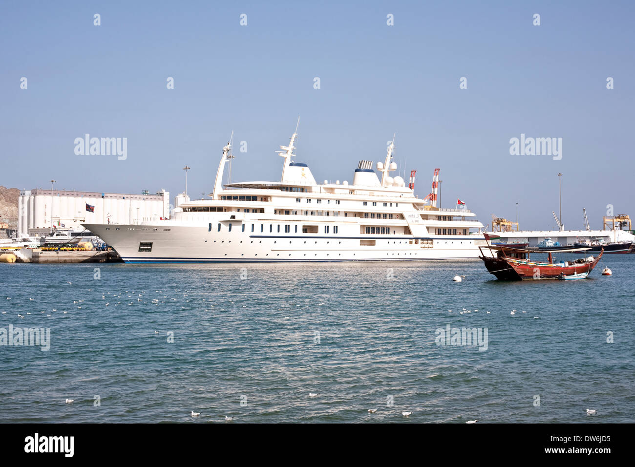Sultan's Yacht Muscat Oman Stock Photo - Alamy