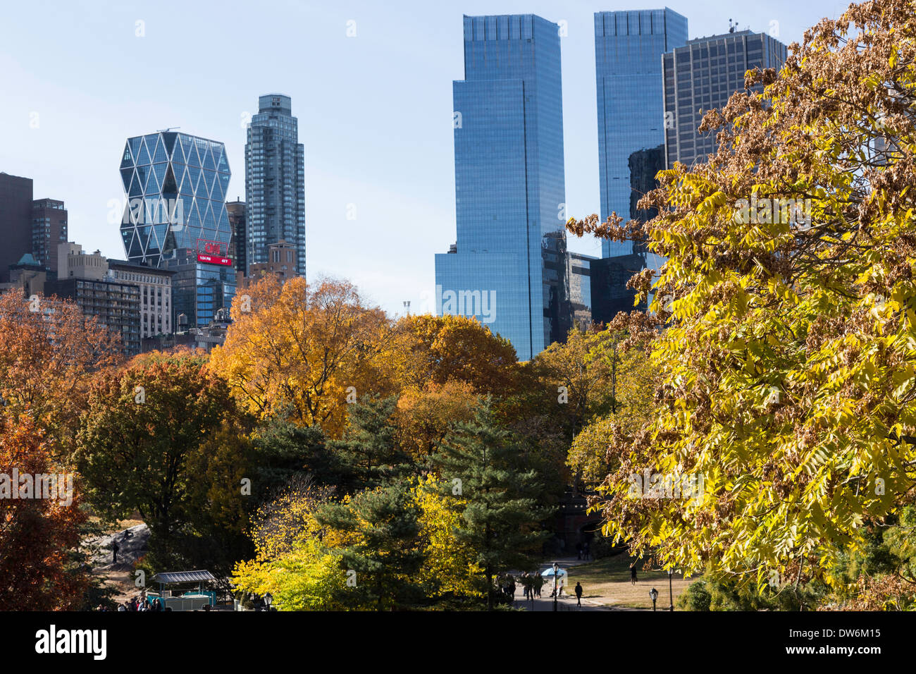 West Side Manhattan Skyline and Central Park, NYC Stock Photo - Alamy