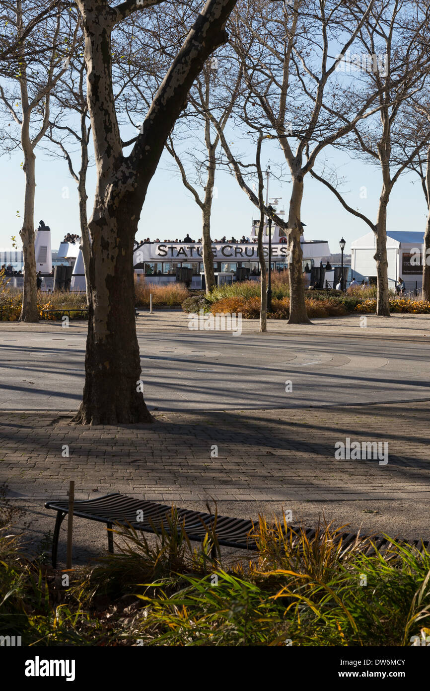Statue of Liberty Ferry, Battery Park, NYC, USA Stock Photo - Alamy