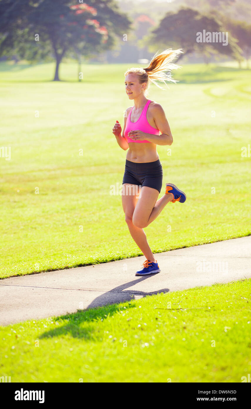 Beautiful women running hi-res stock photography and images - Alamy