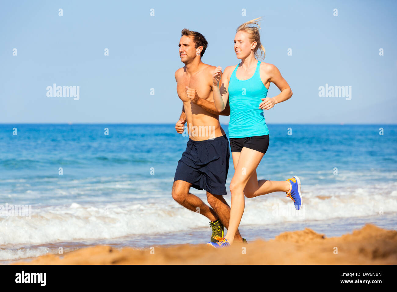 Couple jogging together High Resolution Stock Photography and Images ...