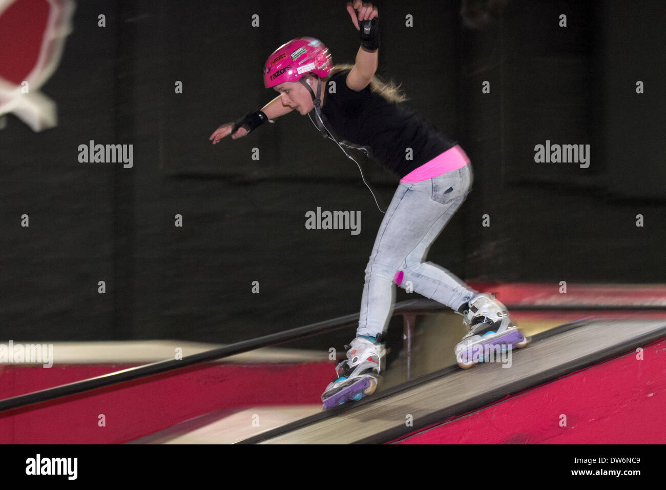 Rampworx Skatepark, Liverpool, UK. !st March, 2014. Laced series ...