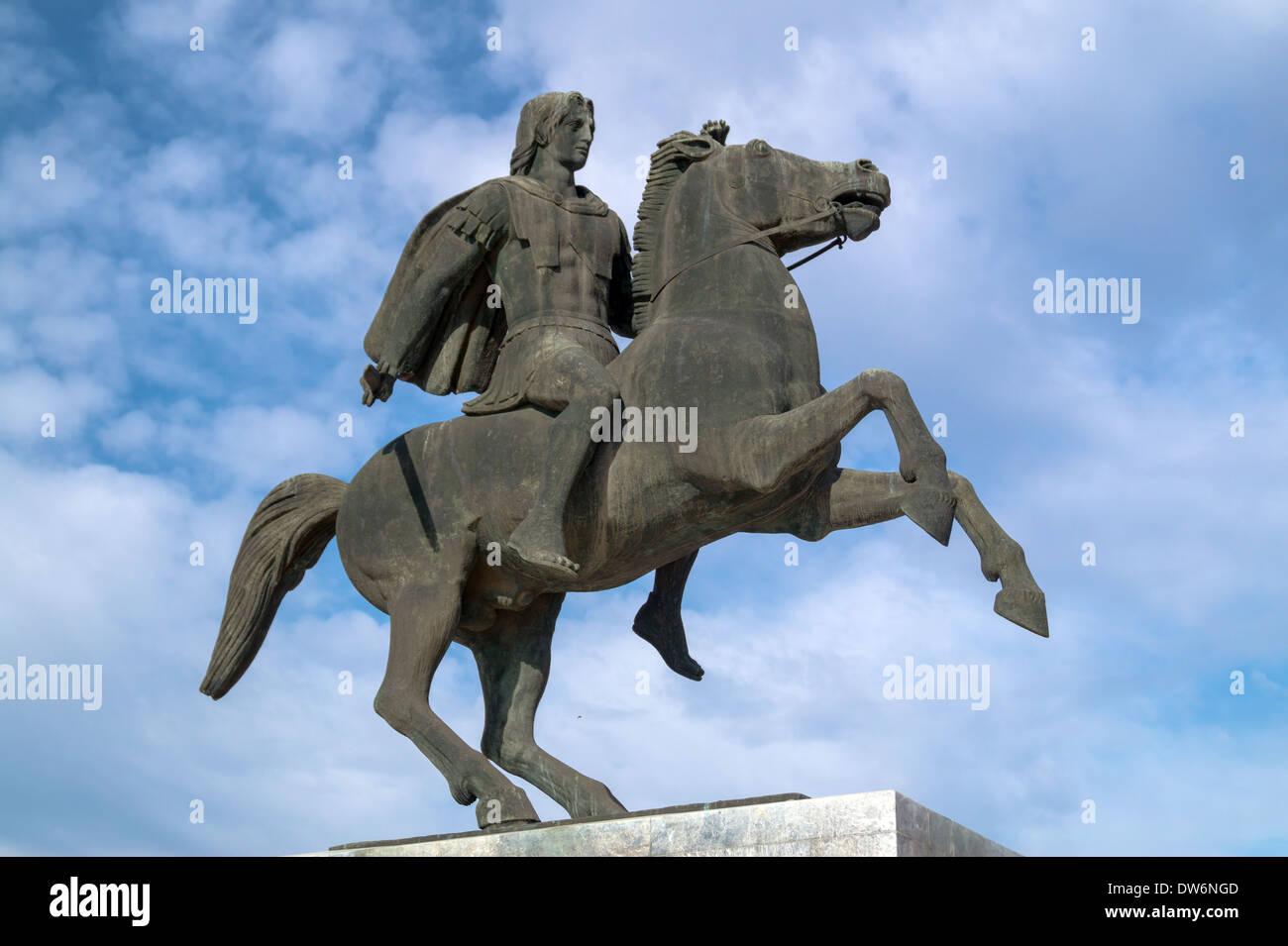 Statue of Alexander the Great at Thessaloniki city in Greece Stock ...