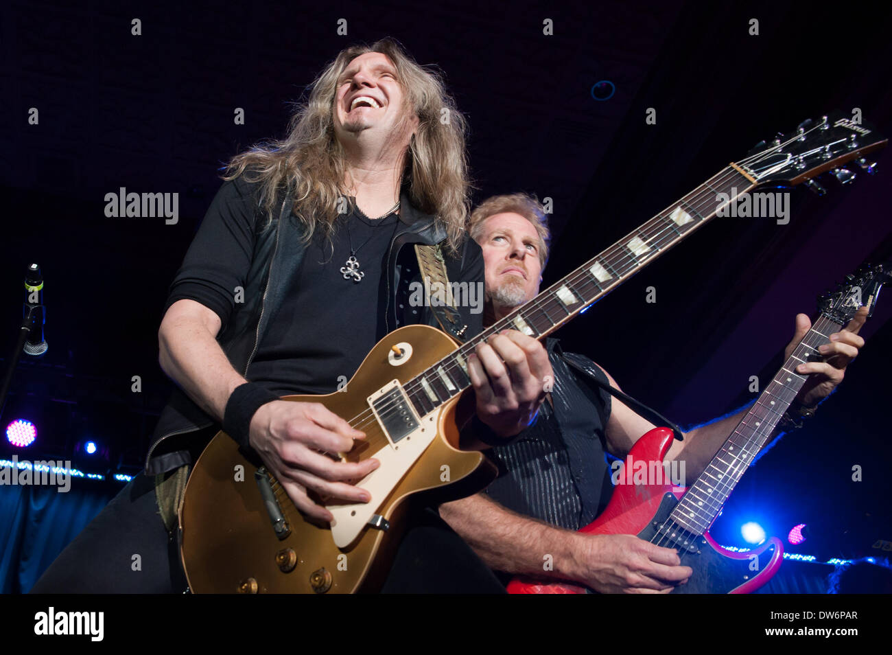 LINCOLN, CA – February 28: Joel Hoekstra (R) and Brad Gillis of Night ...