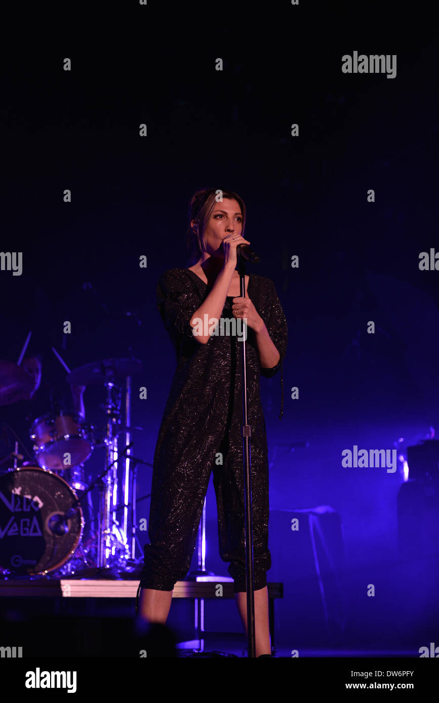 Norfolk, Virginia, USA. 28th Feb, 2014. Singer AJA VOLKMAN of 'Nico ...