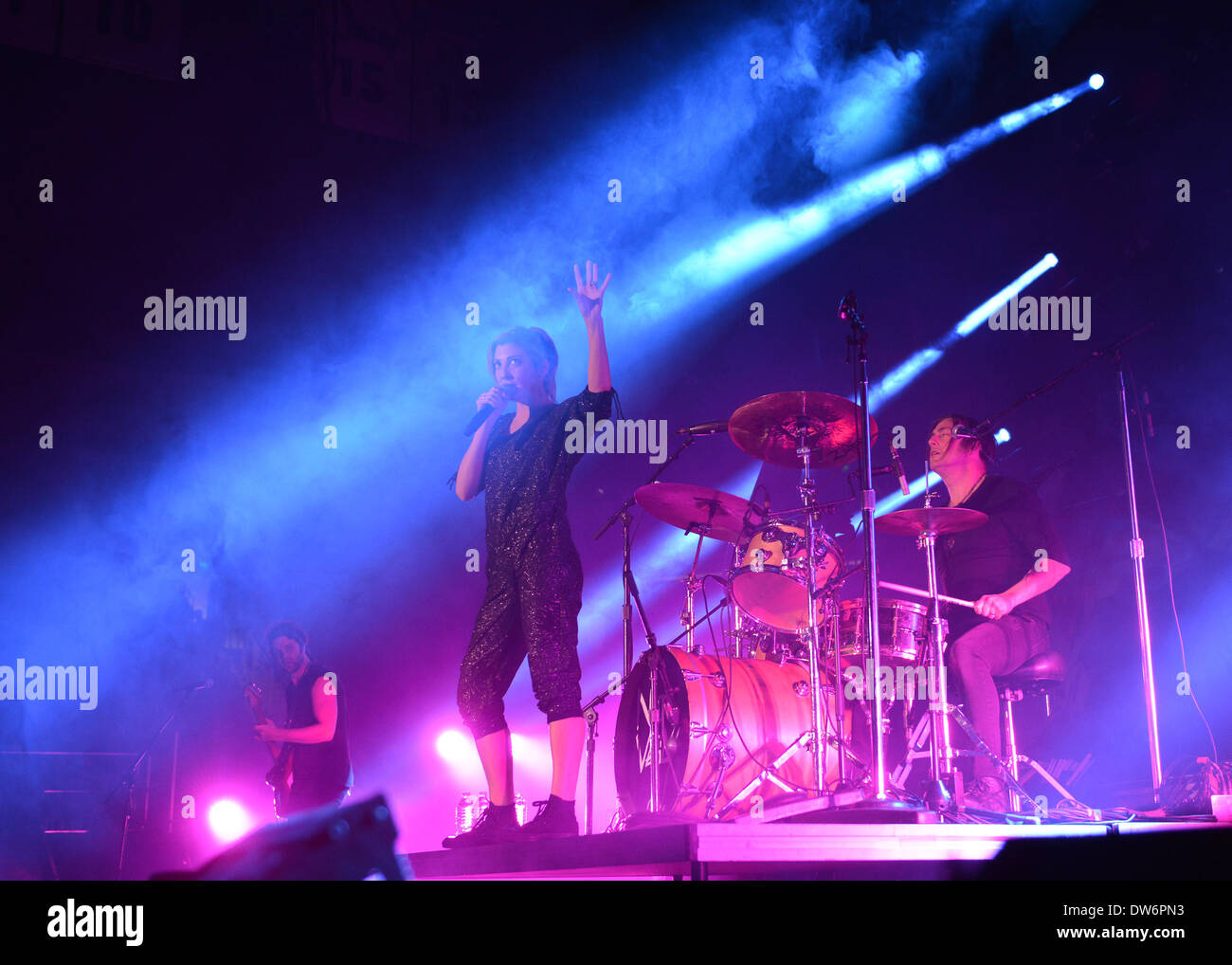 Norfolk, Virginia, USA. 28th Feb, 2014. Singer AJA VOLKMAN of 'Nico ...