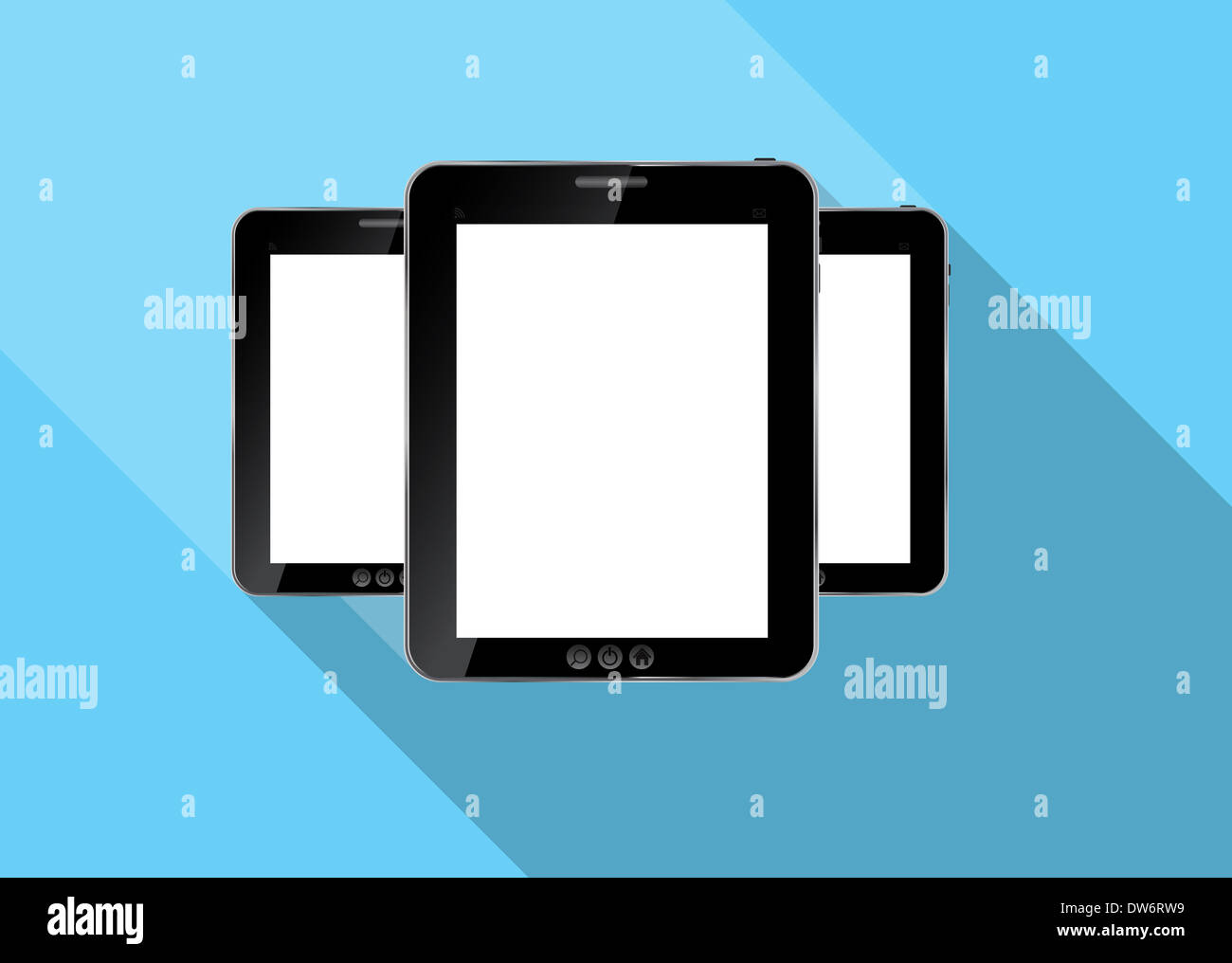 Abstract design realistic tablet flat icon. Vector illustration Stock ...