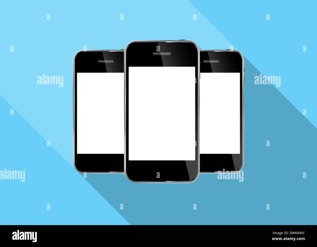Abstract Design Realistic Mobile Phone Vector Illustration Stock Photo ...