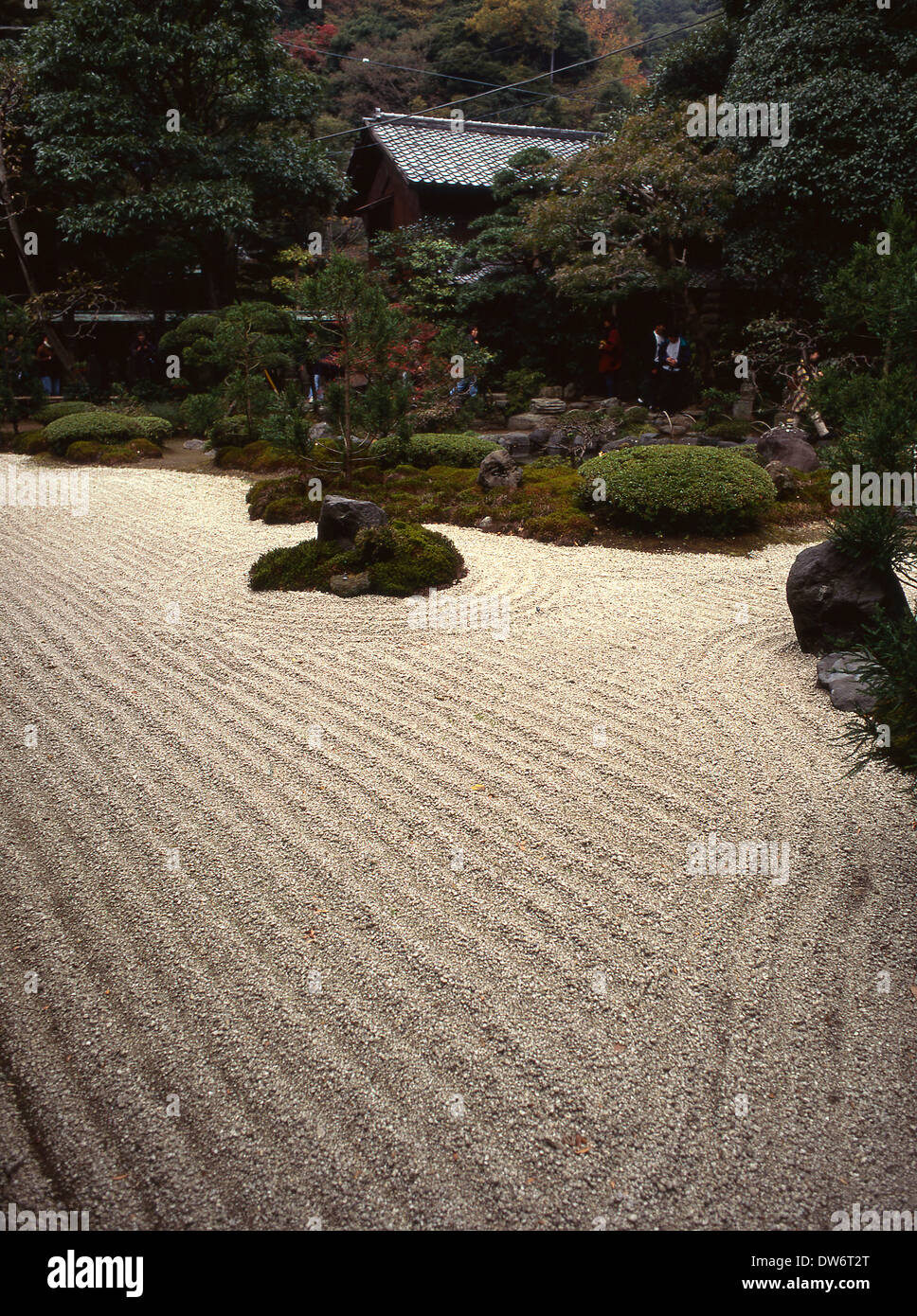 Japanese stone garden Stock Photo - Alamy