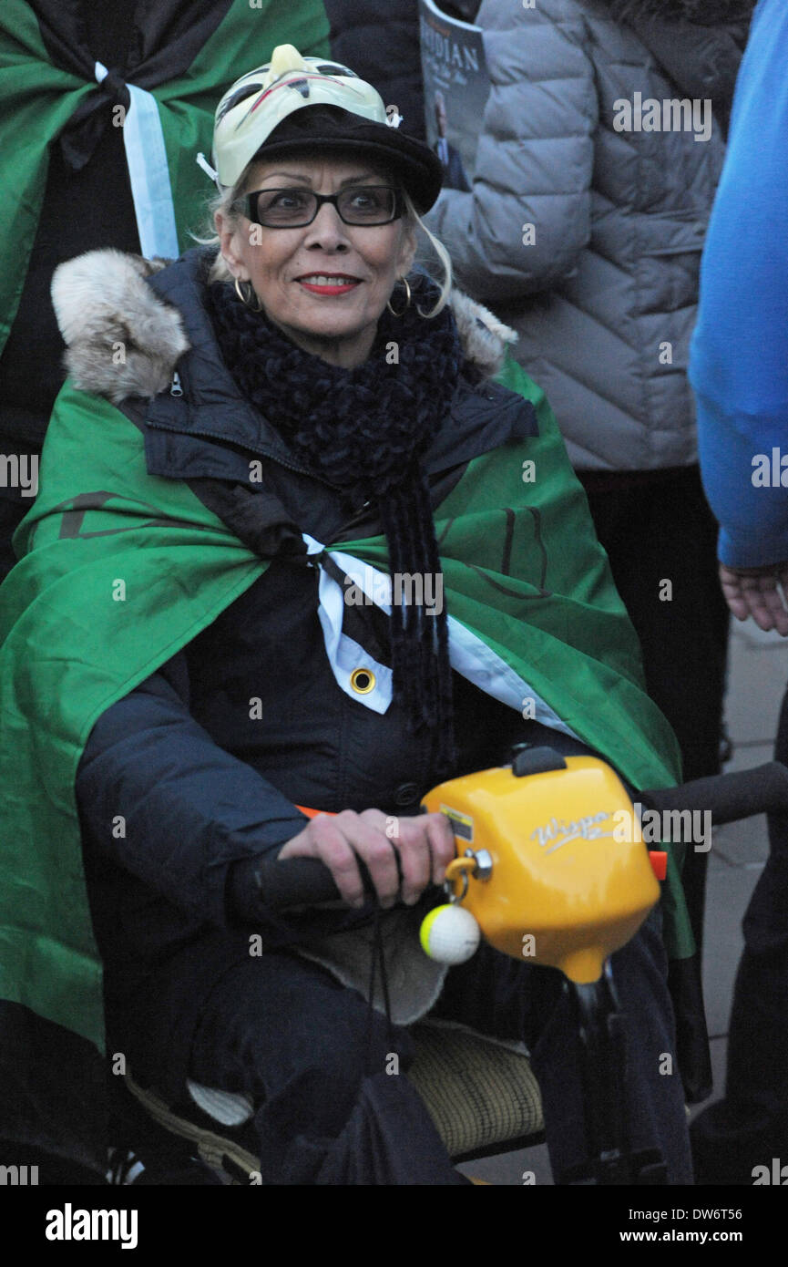 London, UK. 1st March 2014. Worldwide march against corruption Credit ...