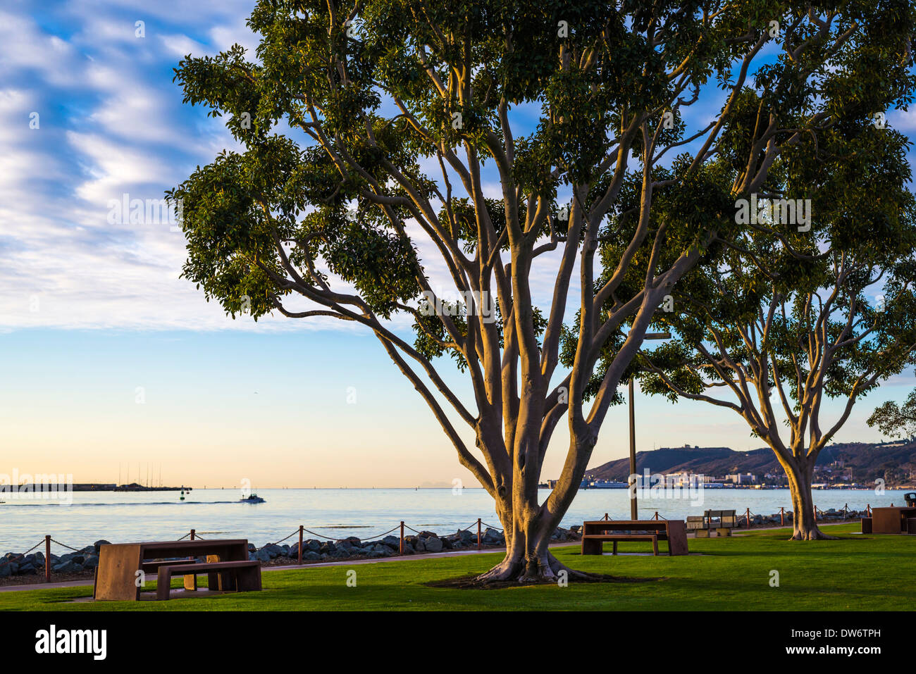Shelter Island Shoreline Park. San Diego, California, United States ...