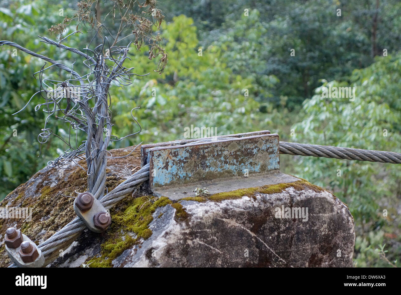 Cable anchor suspension bridge in hi-res stock photography and images ...