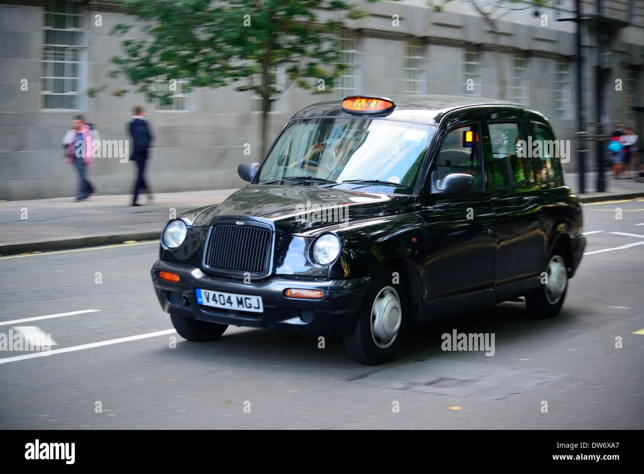 Vintage taxi in street Stock Photo - Alamy