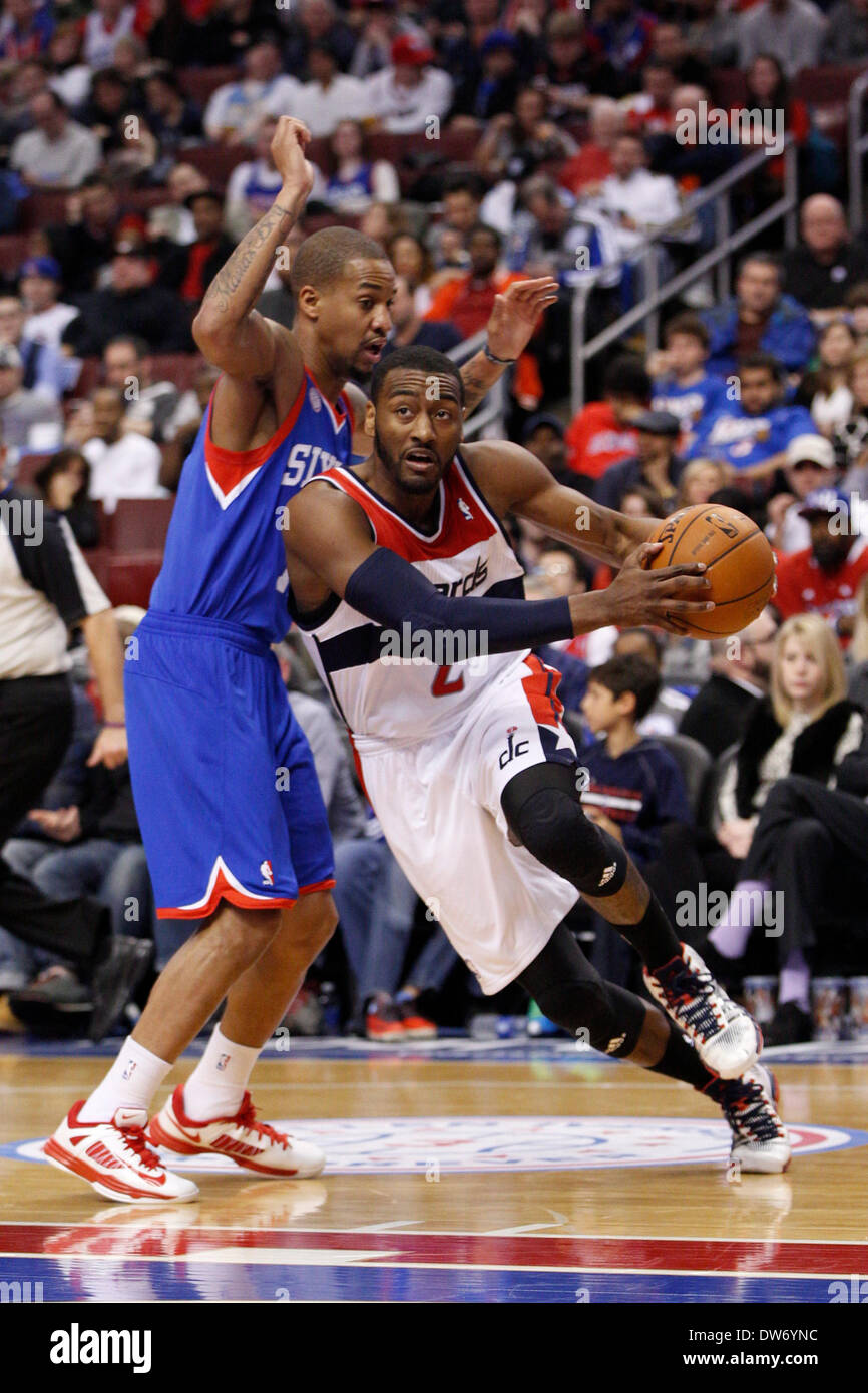 Philadelphia, Pennsylvania, USA. March 1, 2014: Washington Wizards ...