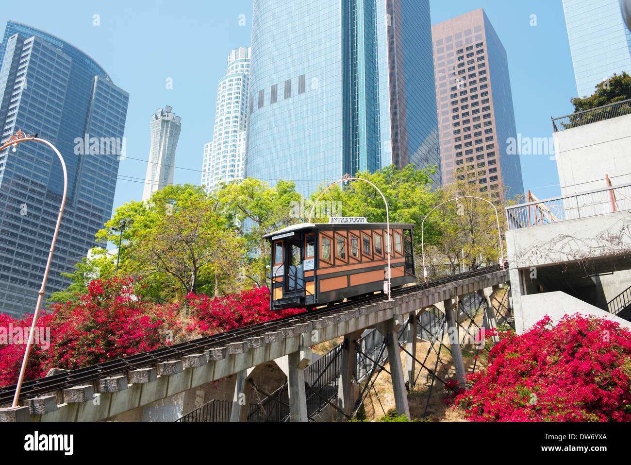 Angels Flight Los Angeles California USA Stock Photo - Alamy