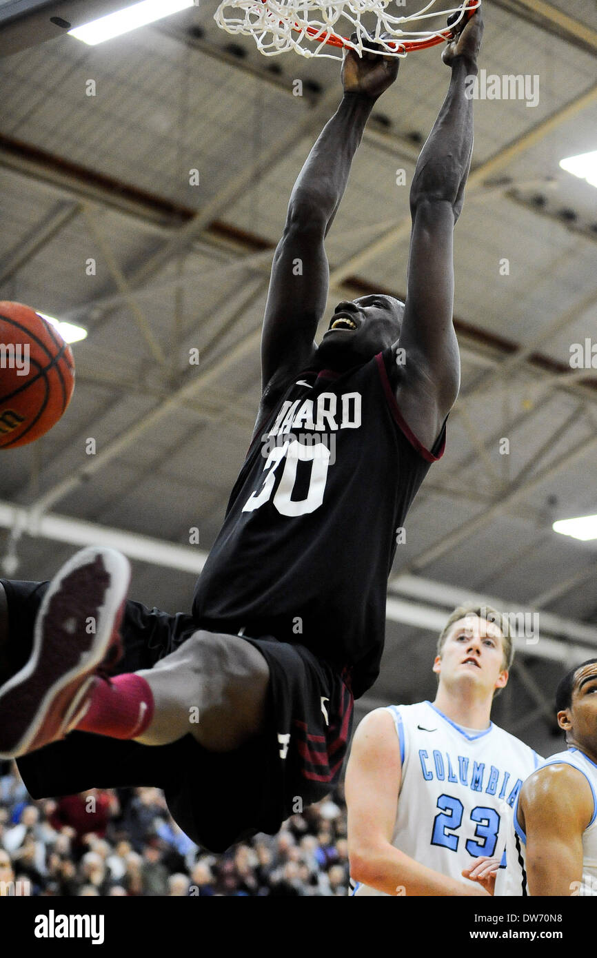 Boston, Massachusetts, USA - March 1, 2014 Harvard Crimson forward Kyle ...