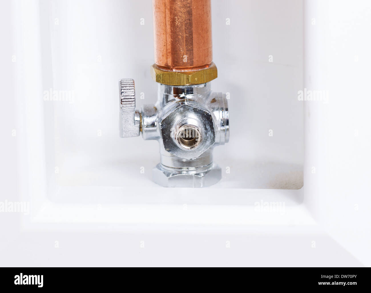 Photo of a water inlet valve for a home refrigerator Stock Photo - Alamy