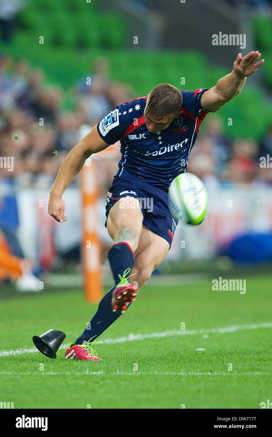 Melbourne, Australia. 28th Feb, 2014. JASON WOODWARD of the Melbourne ...