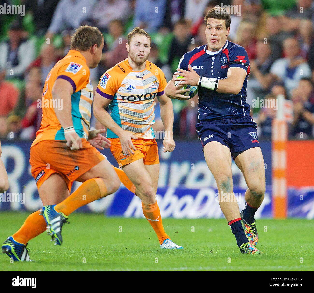 Melbourne, Australia. 28th Feb, 2014. MITCH INMAN of the Melbourne ...