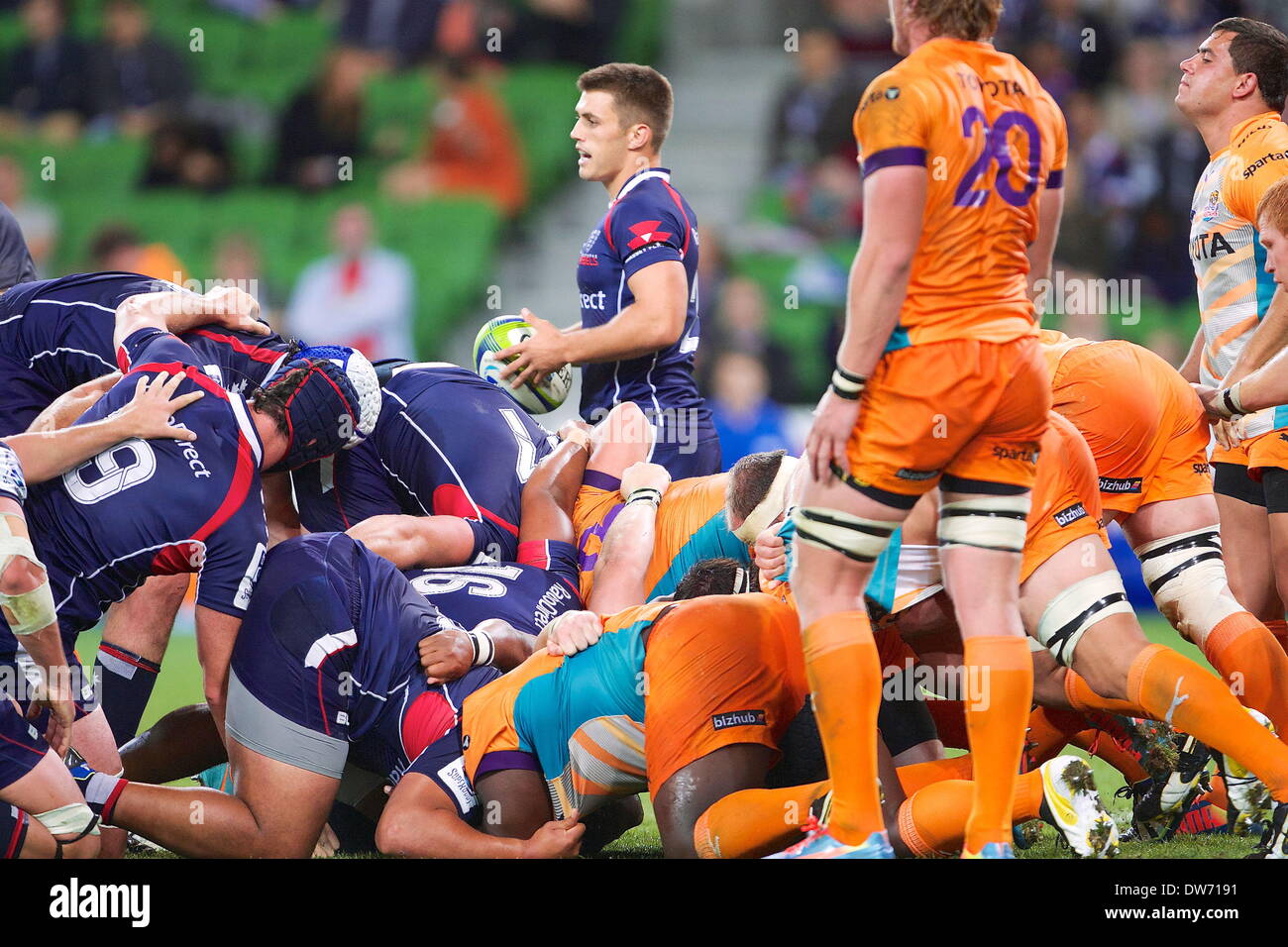 Melbourne, Australia. 28th Feb, 2014. BEN MEEHAN of the Melbourne ...
