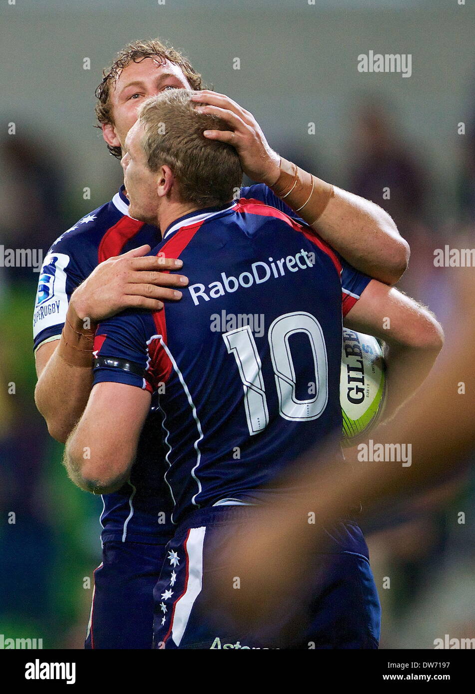 Melbourne, Australia. 28th Feb, 2014. BRYCE HEGARTY celebrates with ...