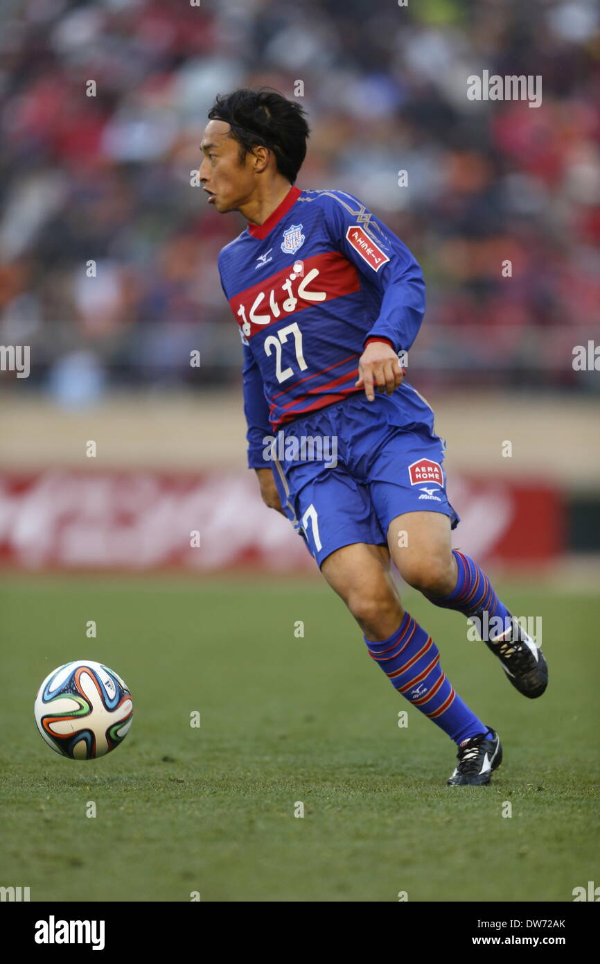 National Stadium, Tokyo, Japan. 1st Mar, 2014. Shohei Abe (Ventforet ...