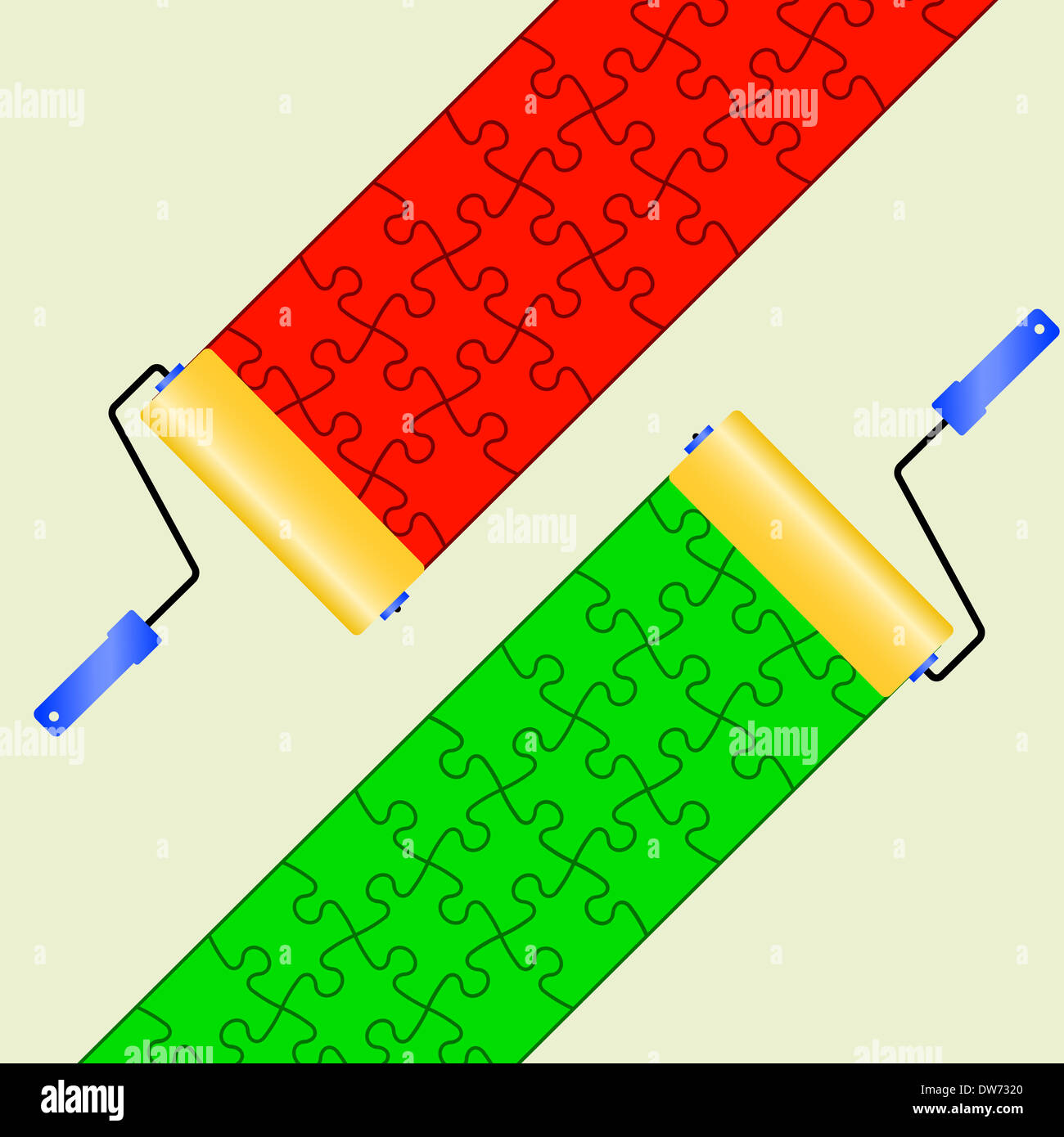 Background Vector Illustration jigsaw puzzle Stock Photo - Alamy