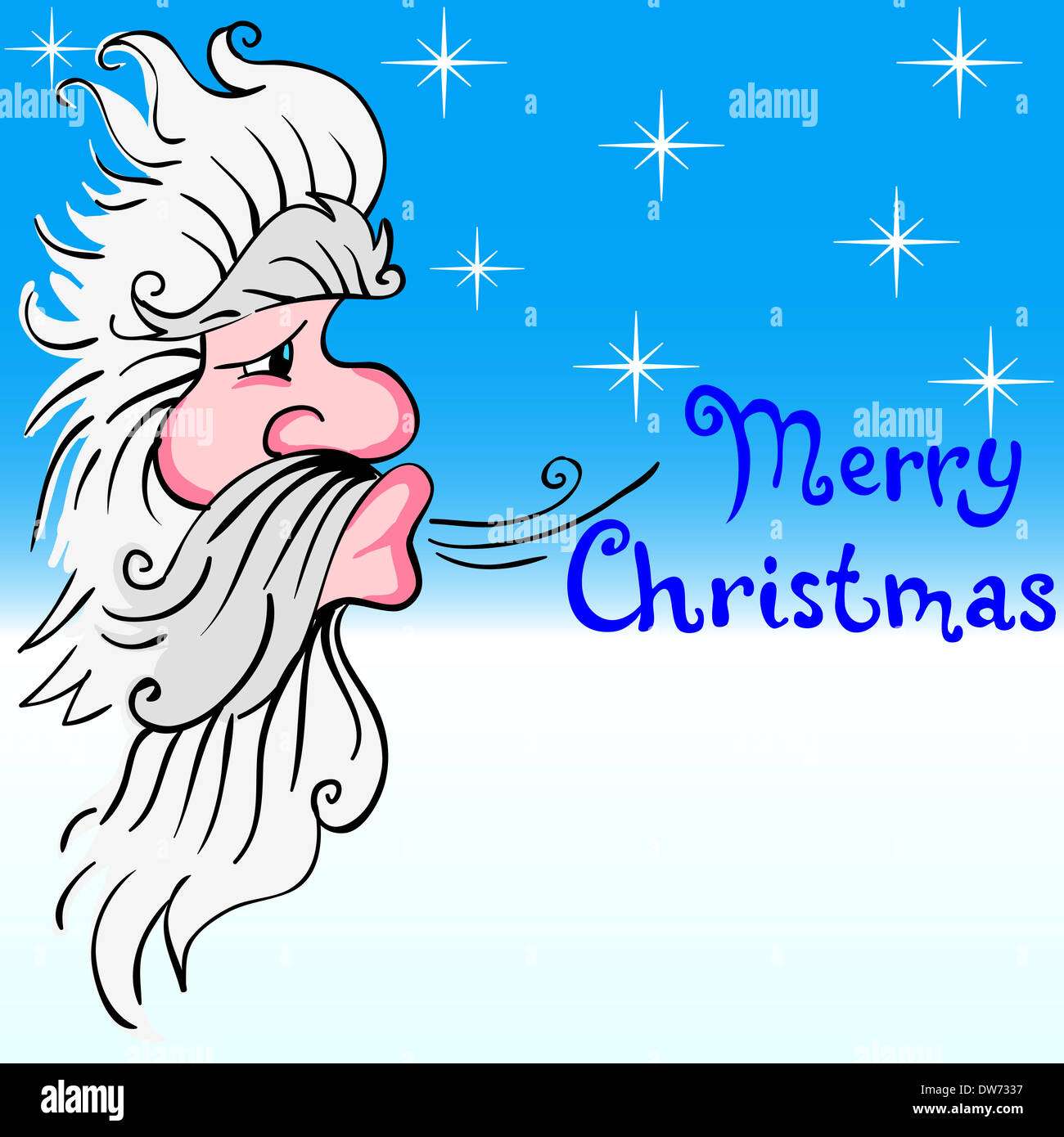 Santa claus blowing wind hi-res stock photography and images - Alamy