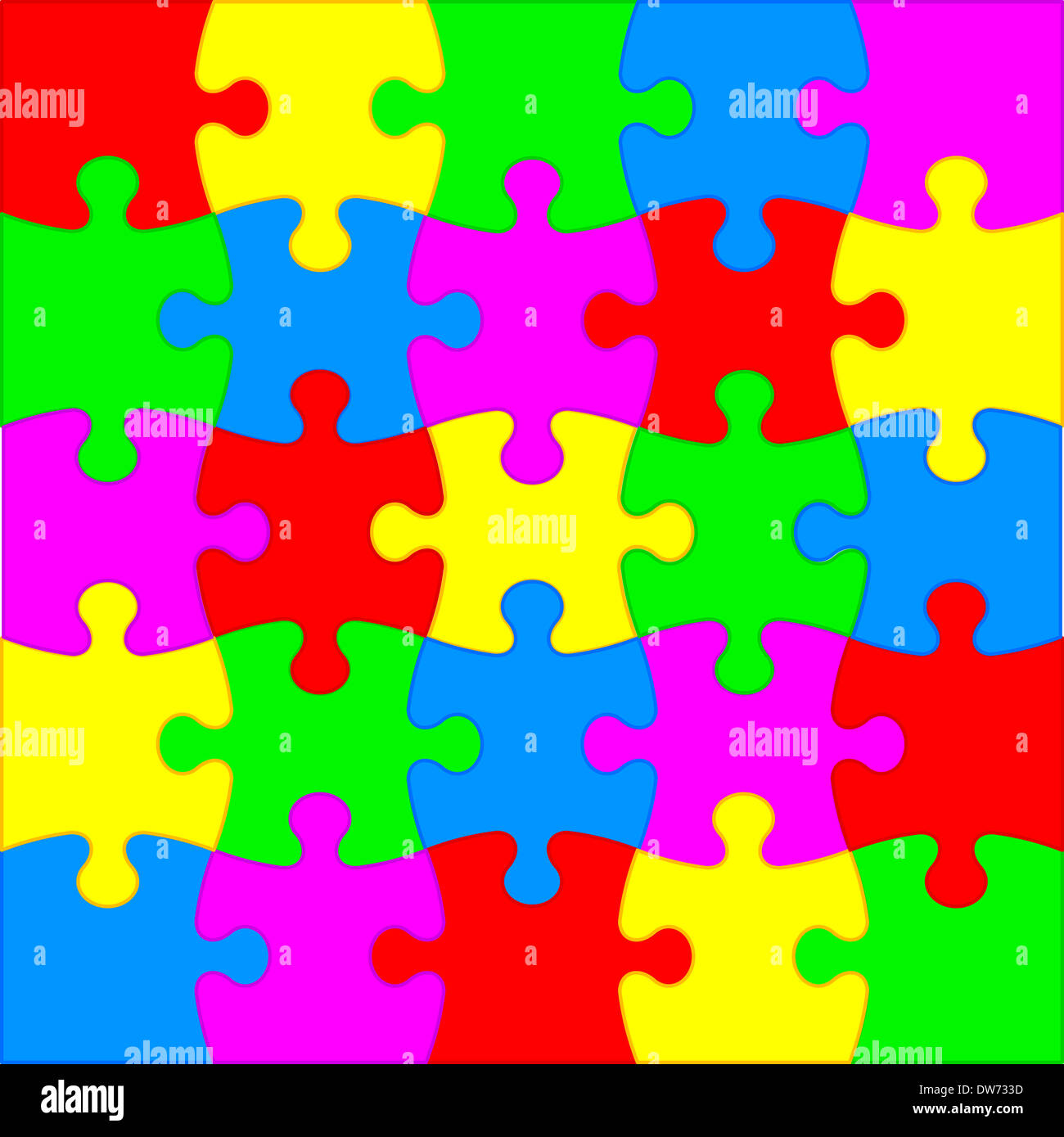 Background Vector Illustration jigsaw puzzle Stock Photo - Alamy