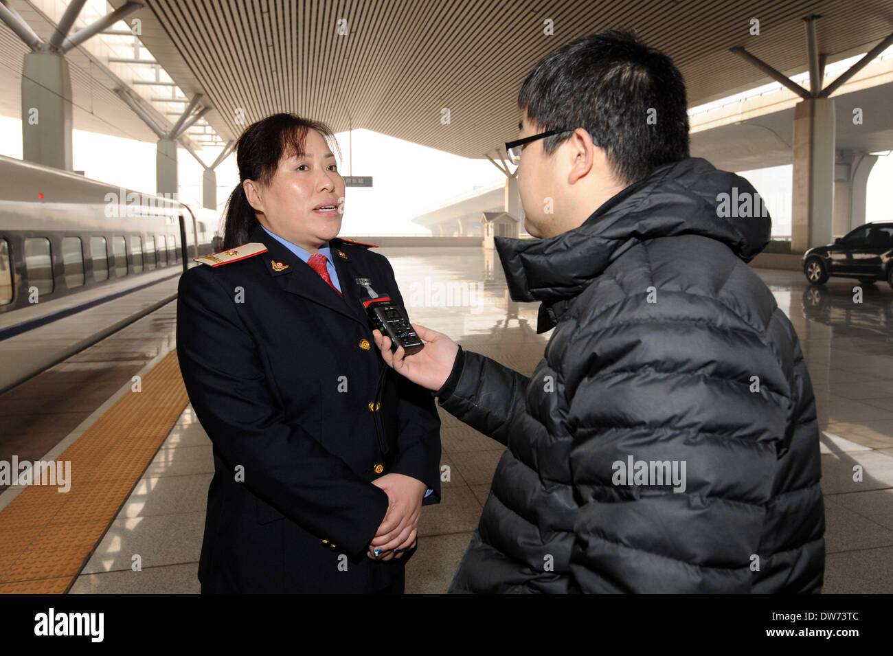 Zhengzhou, China's Henan Province. 2nd Mar, 2014. Zhi Hui (L), deputy ...