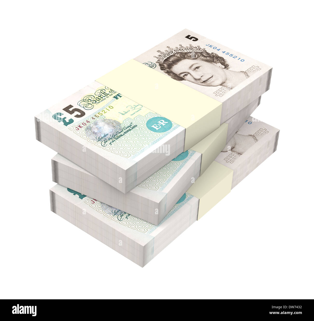 English money isolated on white background Stock Photo - Alamy