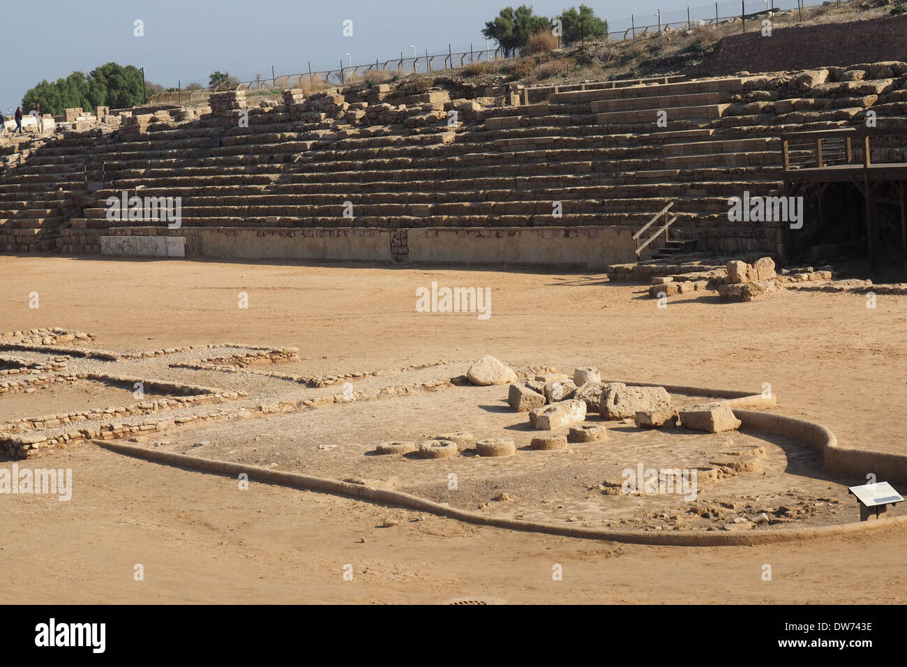 Hippodrome Caesarea Maritima National Park Israel Stock Photo - Alamy