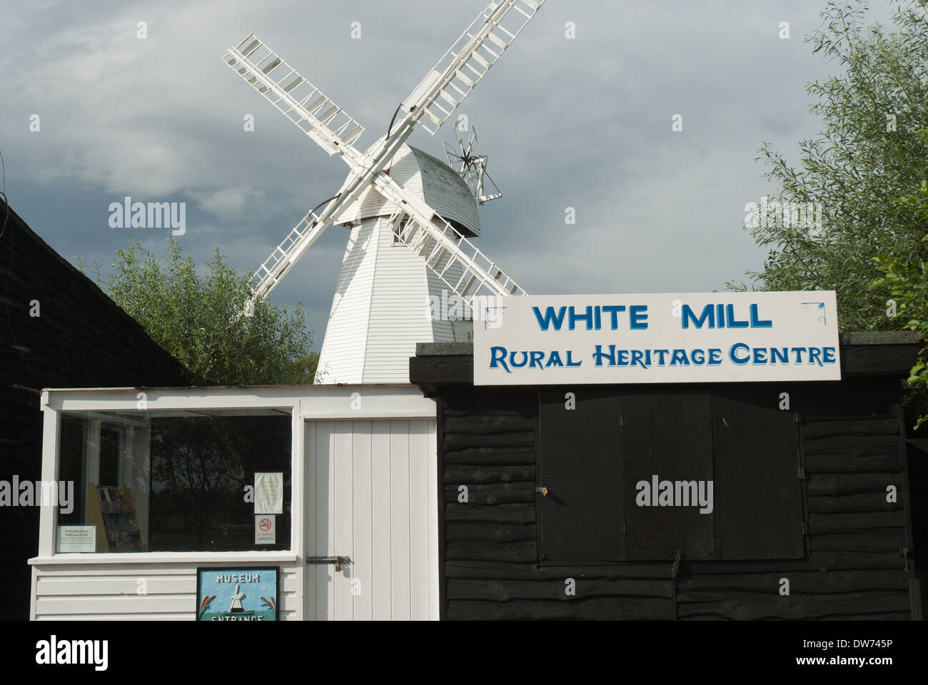The historic White Mill in the English town of Sandwich on the Kent ...