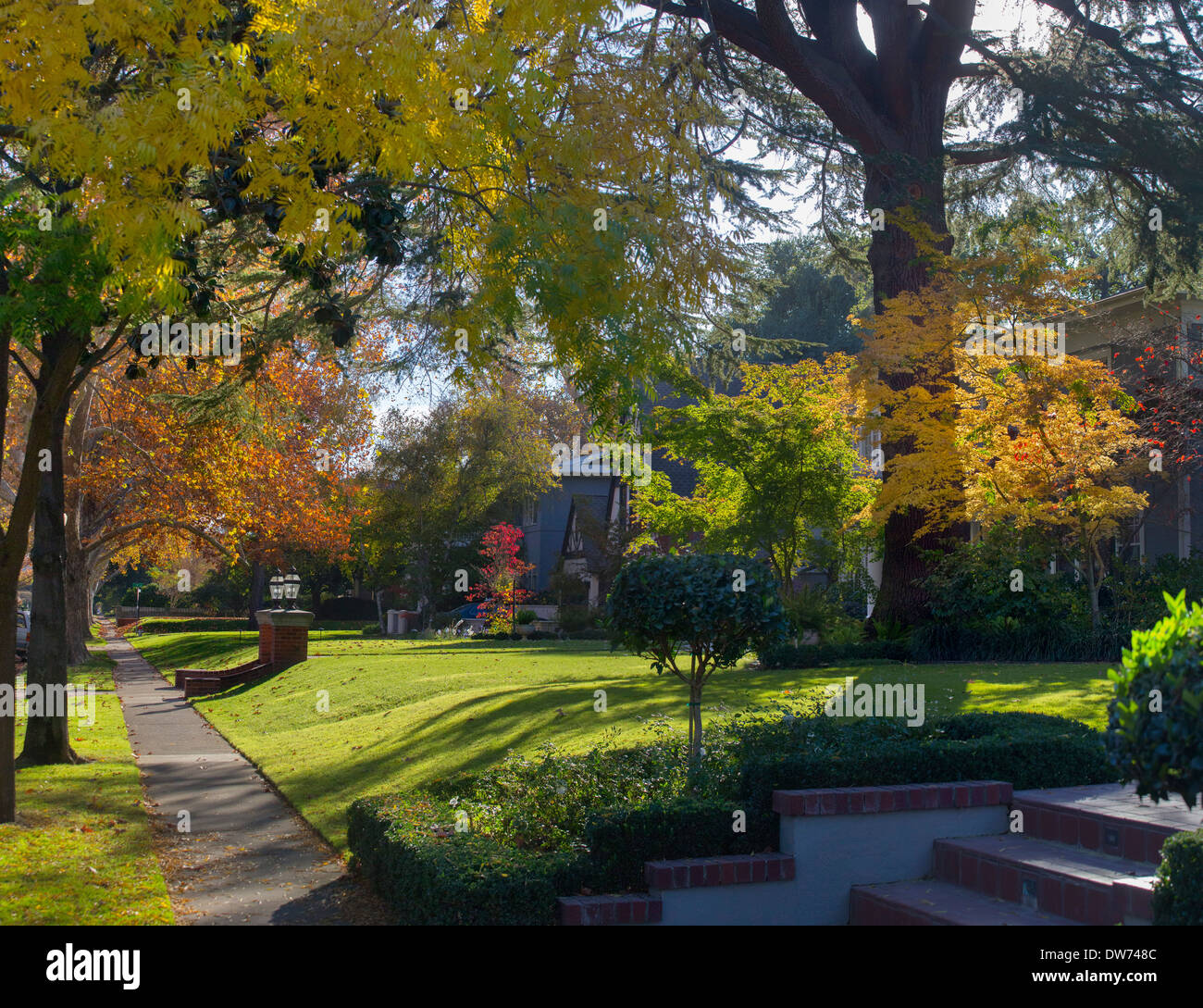 Fall in midtown Sacramento, California Stock Photo - Alamy