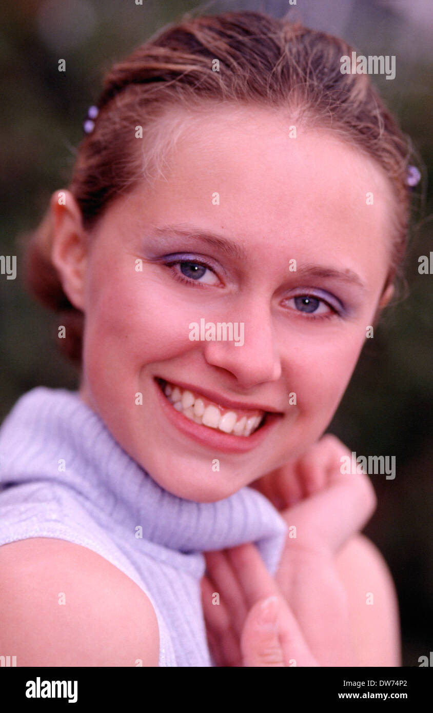 portrait of a 13 year old girl Stock Photo - Alamy