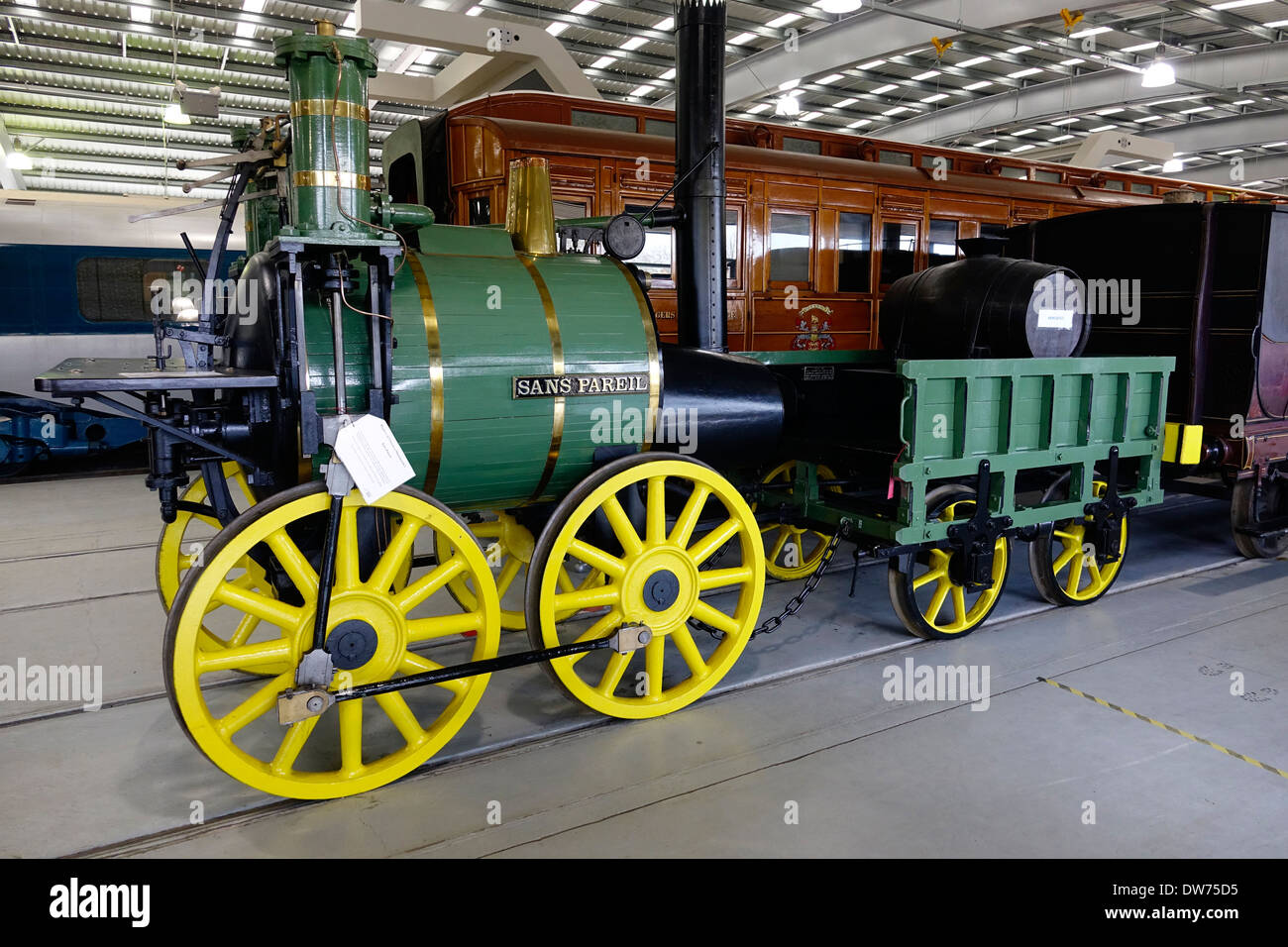 “Sans Pareil” steam locomotive built by Timothy Hackworth in 1829, this ...