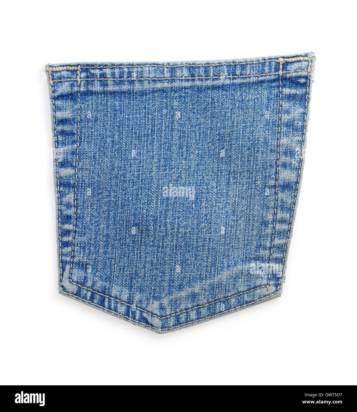 jeans blue pocket texture on white background Stock Photo - Alamy