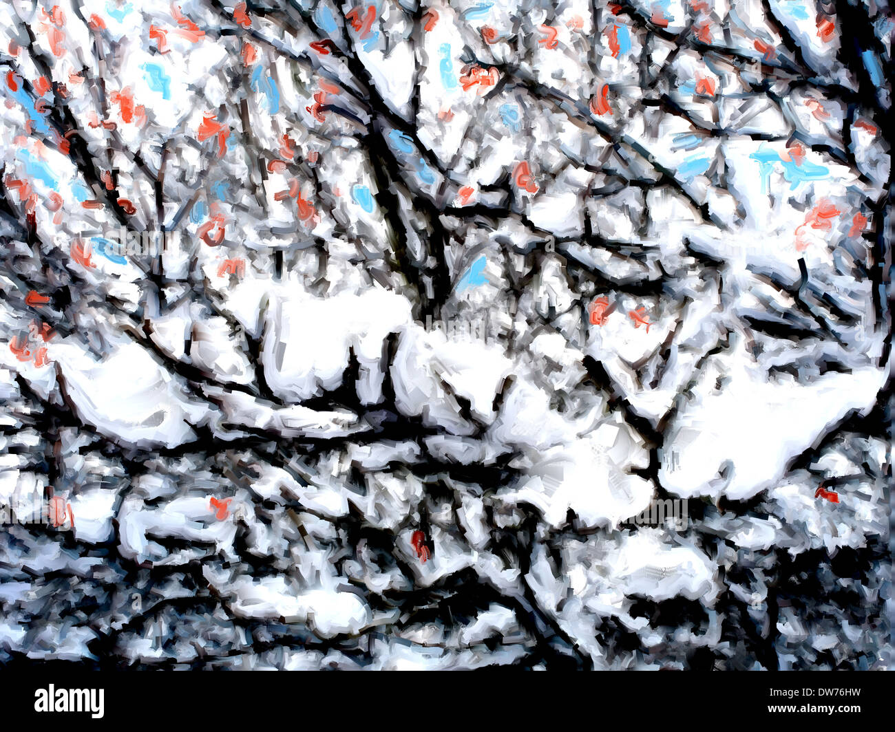 Painting artwork snow hi-res stock photography and images - Alamy