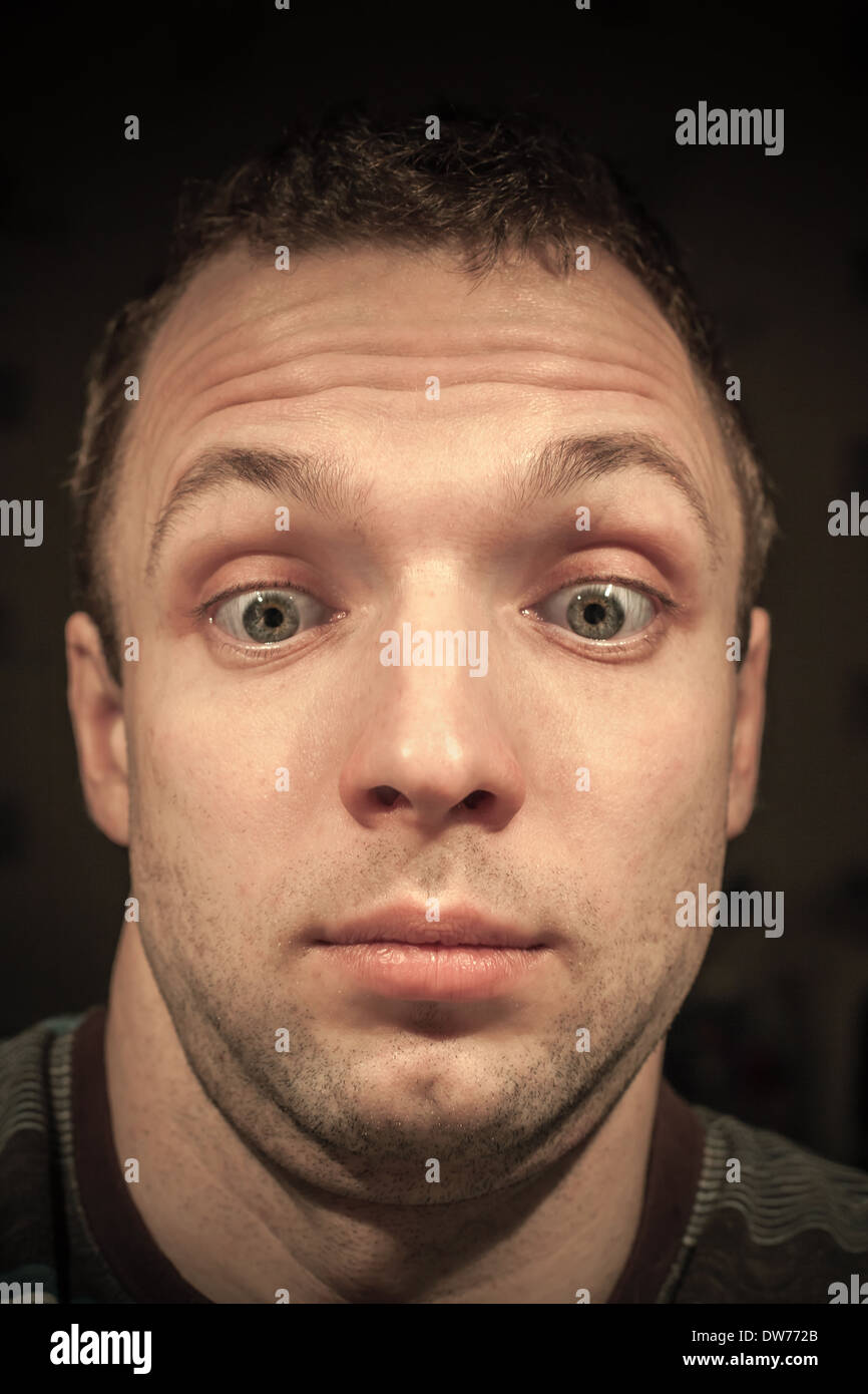 Shocked face man hi-res stock photography and images - Alamy