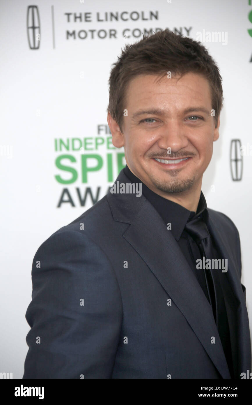 Actor Jeremy Renner attends the Film Independent Spirit Awards at Santa ...