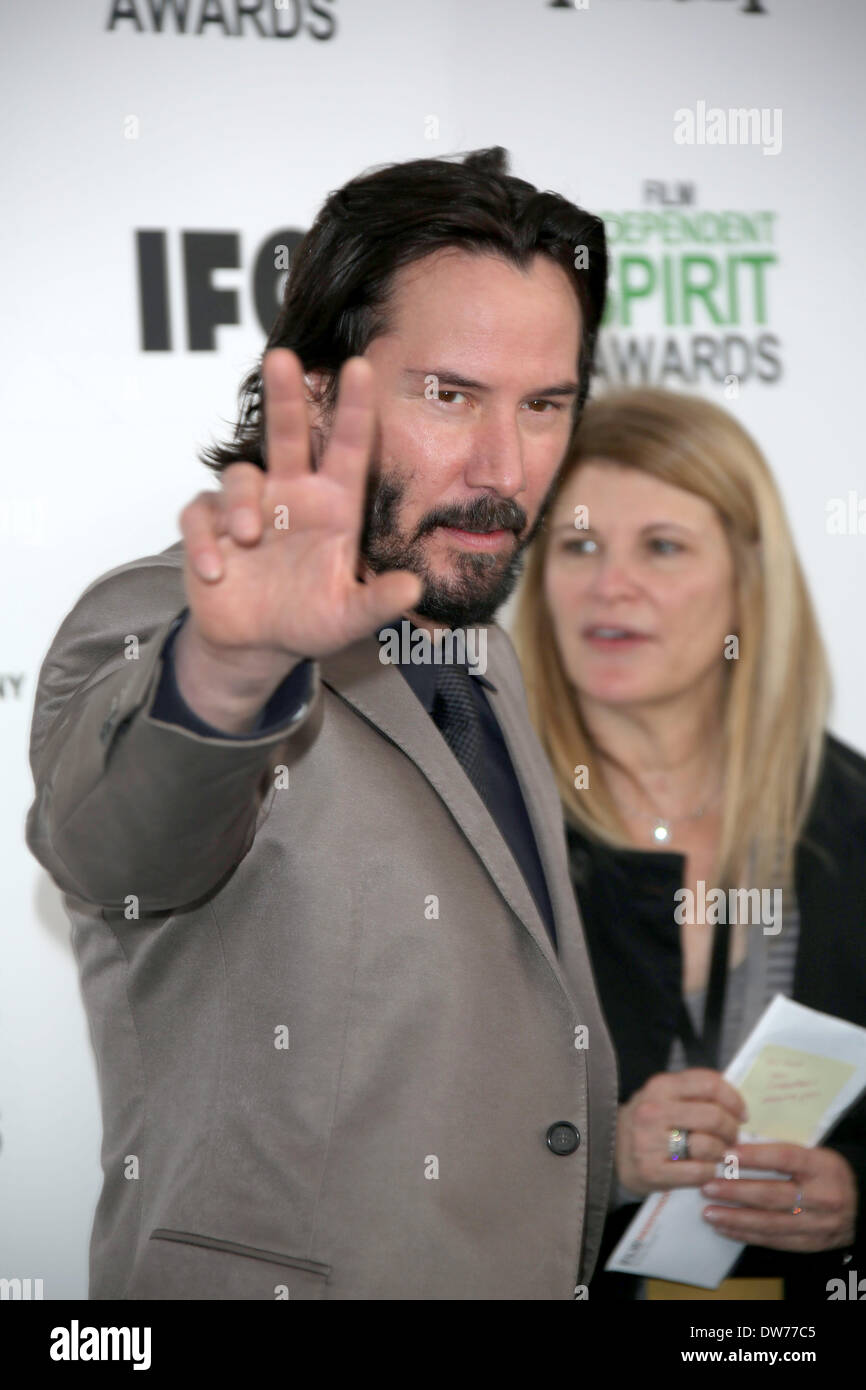 Actor Keanu Reeves attends the Film Independent Spirit Awards at Santa ...