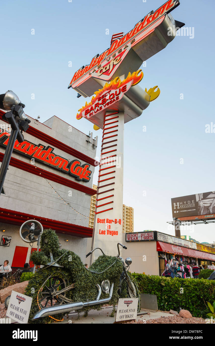 Harley Davidson Cafe, The Strip, Las Vegas, Nevada, USA Stock Photo - Alamy