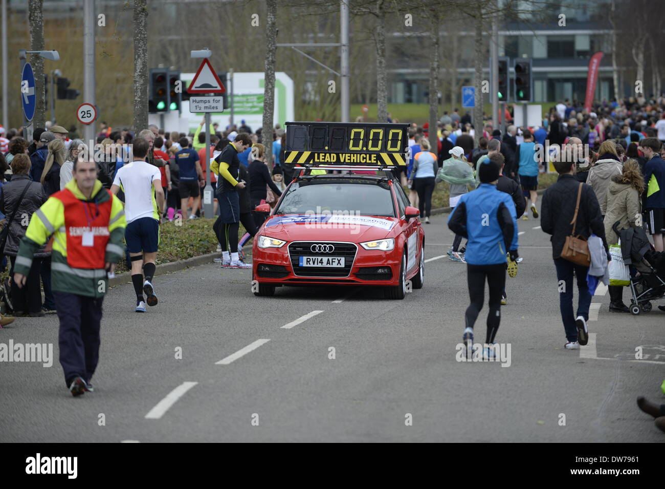 Marathon race timing car hi-res stock photography and images - Alamy