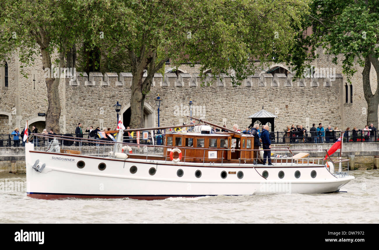 Dunkirk Little ship Sundowner was launched on 28 June 1930 is pictured ...