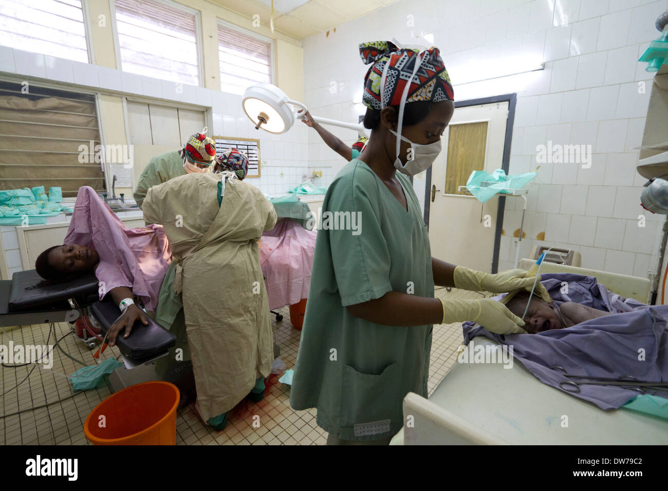 C-section in the MSF hospital ,Rutshuru,North Kiwu ,DRC,Democratic ...