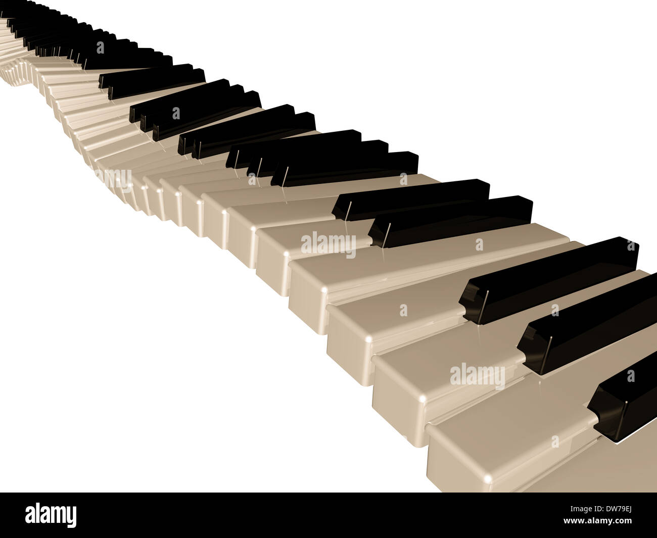 Amazing piano keys. Isolated Stock Photo - Alamy