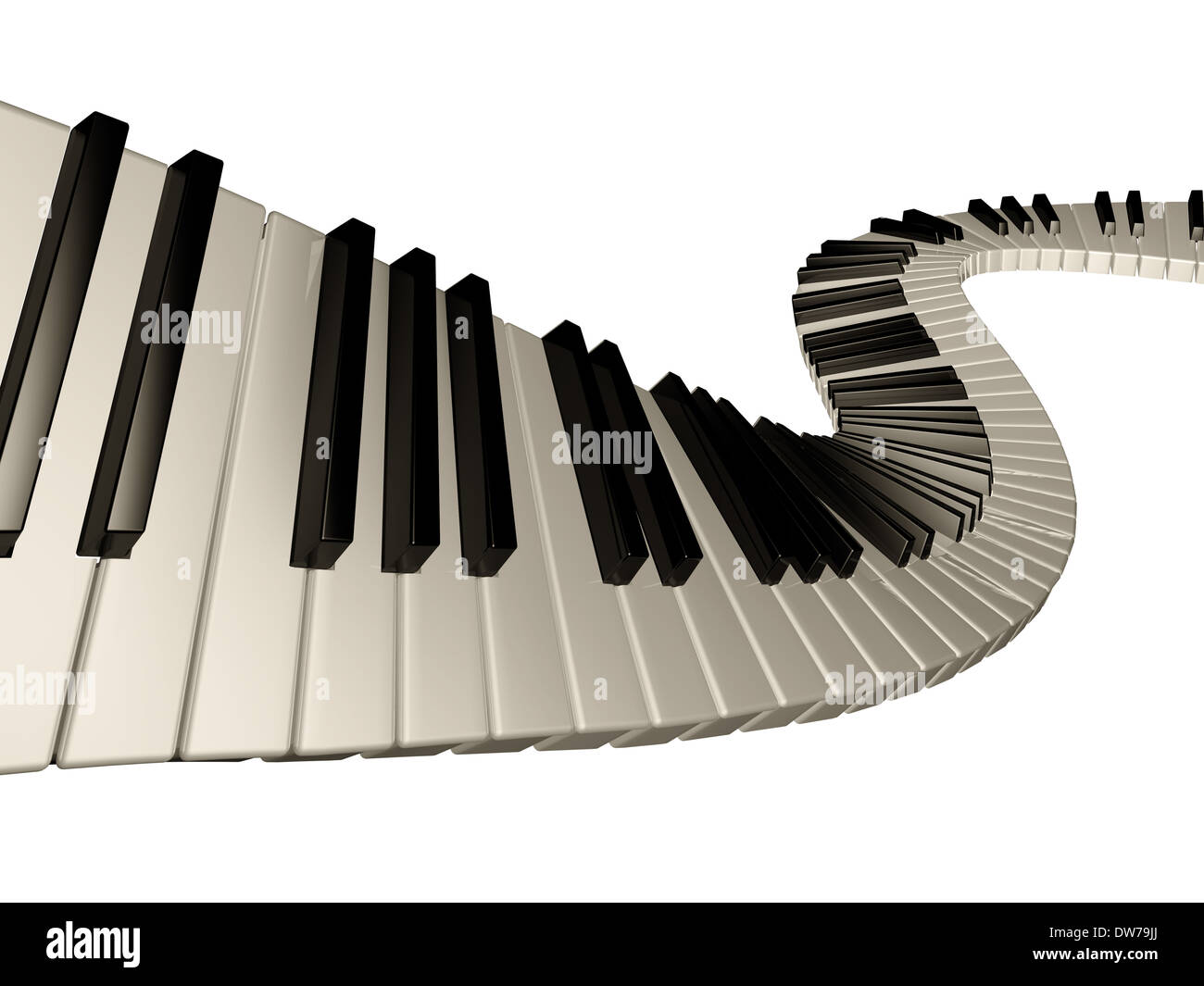 Amazing piano keys. Isolated Stock Photo - Alamy