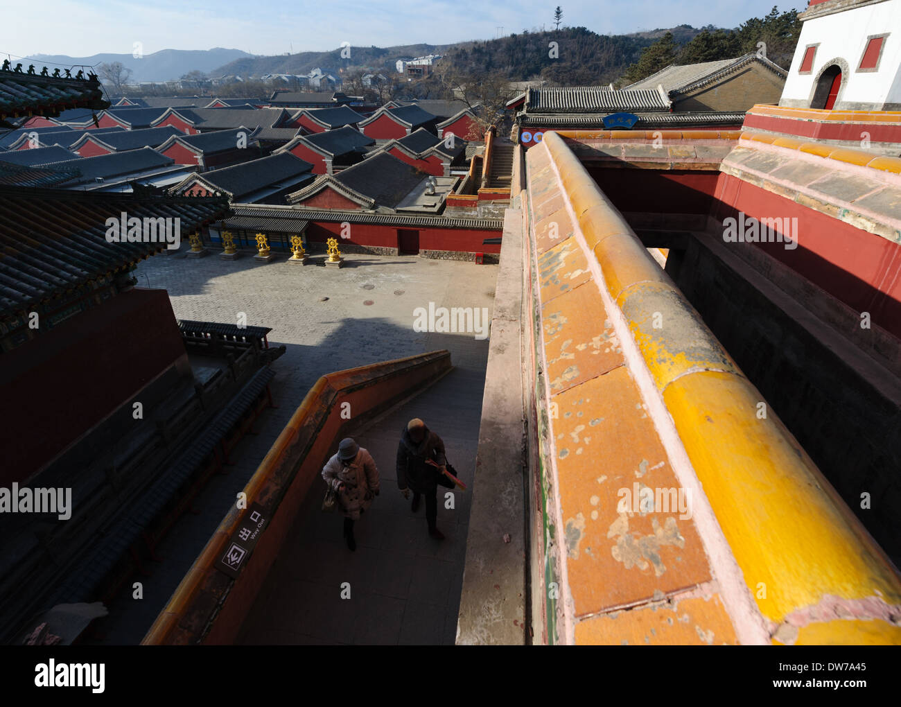 The Puning Temple complex. Chengde, Hebei Province, China Stock Photo ...