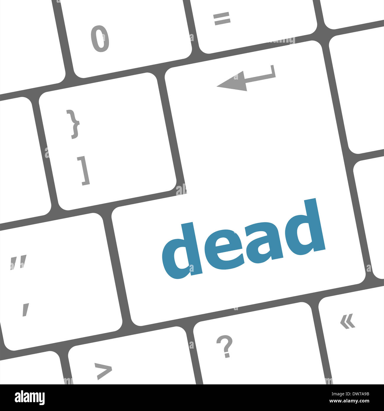 social concept: computer keyboard with word dead Stock Photo - Alamy